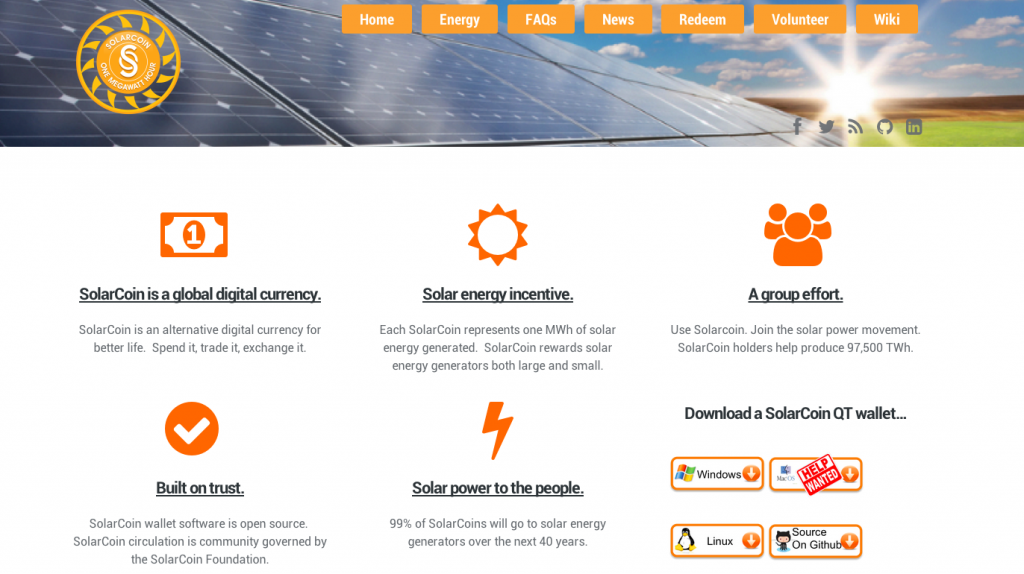 貨幣の民主化は止まらない。Bitcoinの技術を利用した「SolarCoin」がリリース – Social Design News