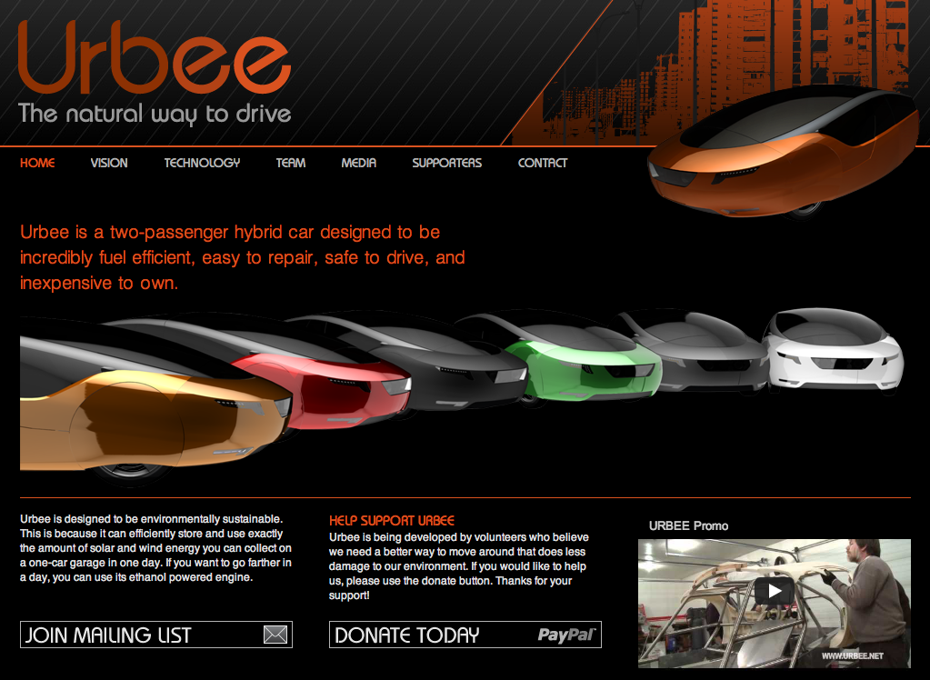 3Dプリンタで作られる自動車「Urbee 2」は学生も乗れる経済車になる！？ – Social Design News