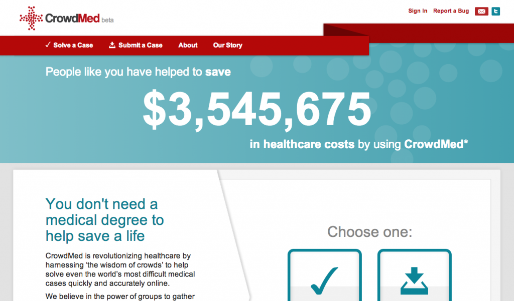 医療業界もクラウドソーシングを利用する時代へ。群衆知を治療に利用するCrowdMed – Social Design News